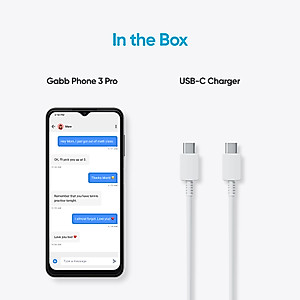 Gabb Phone 3 Pro - 32 GB Smart Phone for Kids & Teens, Safe Apps, GPS Tracking Black, Made by Samsung, GPS Tracker, First Phone, 30 Activation Fee