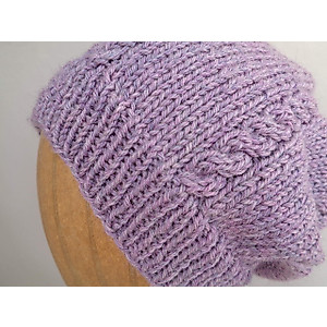 Hand Knit Slouch Hat, Soft Wool, Slouchy Beanie Women & Teen Girls, CHOOSE COLOR