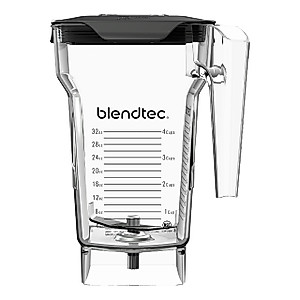 Blendtec Immersion Blender - Handheld Stick Blender, Whisk, and Food Processor and 75 oz FourSide Jar - Clear - Includes 3 Attachments, 20 oz BPA-Free Jar, and Storage Tray - Stainless Steel
