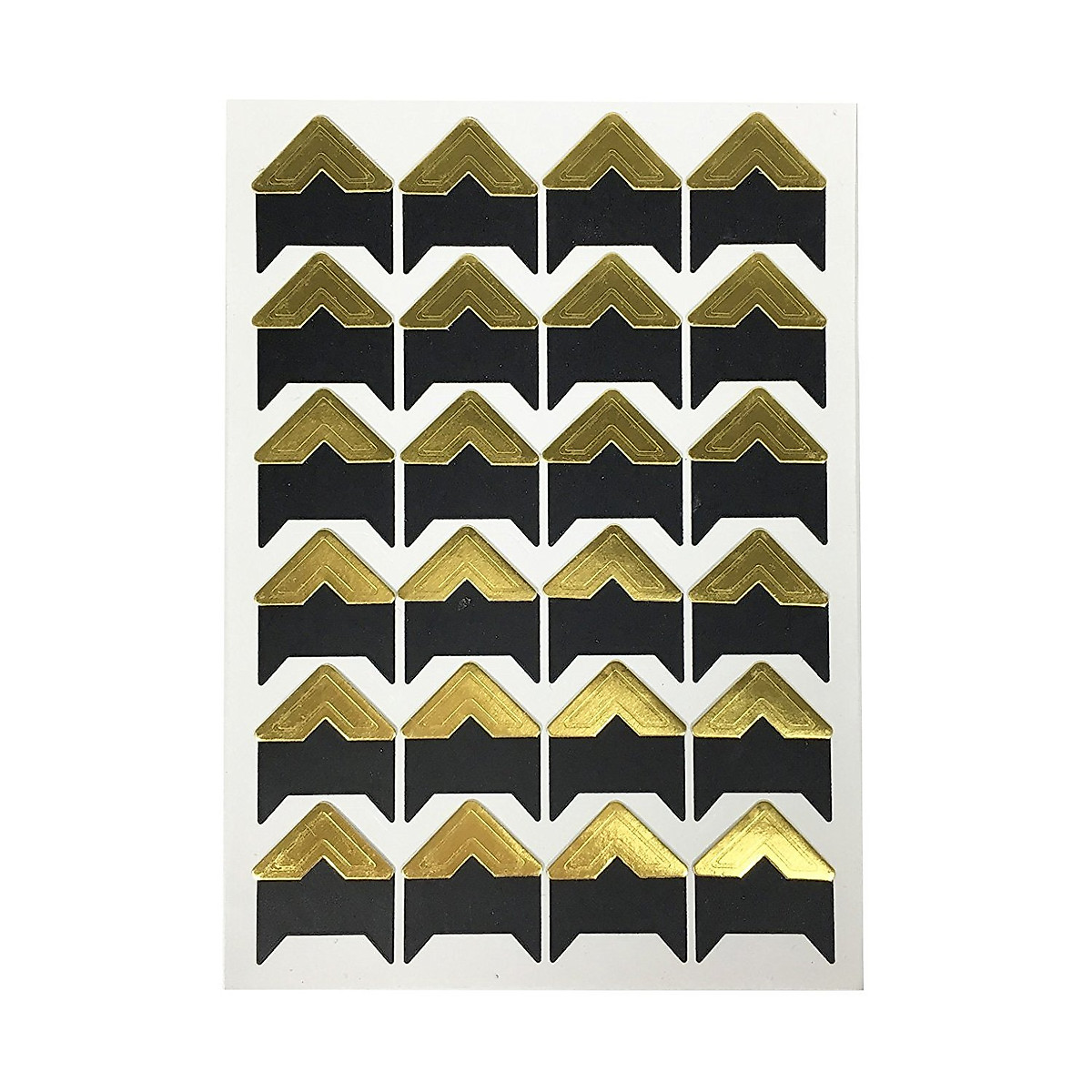 360 Count Self-Adhesive Acid Free Photo Corners for Scrapbooks Memory Books (Gold-Black-Kraft)