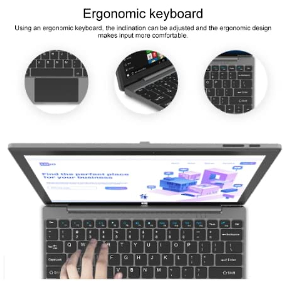 11.6 inch Windows 11 ezpad pro 8 1920x1200 IPS Tablet PC 12GB RAM 128G ROM Intel N3450 WiFi Mini HDMI 4800mAH(Include Keyboard)