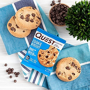 Quest Nutrition Chocolate Chip Protein Cookie; Keto Friendly; High Protein; Low Carb; 12 Count