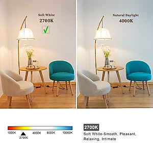 MYEMITTING 2 Pack G40/G125 Globe LED Bulb, Warm White 2700K Dimmable LED Globe Bulb, 5W Equivalent 40W LED Globe Light Bulbs, CRI 90+, Milky Glass, LED Bulb for Bathroom Vanity Mirror, E26 Base