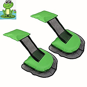 Pool Animal Escape Ramp,2 Pack Green Frog Saver for Critters, Pool Pad for Toads, Mice, Birds to Escape