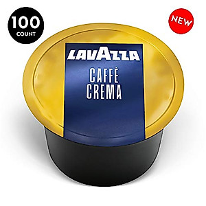 Lavazza Blue Single Espresso Caffe Crema Coffee Capsules, Value Pack, Blended and roasted in Italy, Sweet blend from its aromatic notes of biscuits and jasmine,100% Arabica, 100 Count