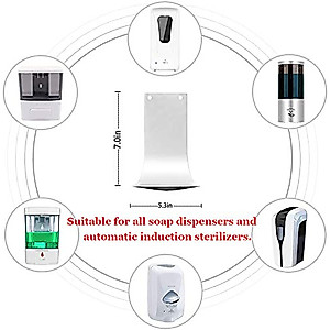 Soap Dispenser Drip Tray, Wall Mount Soap Dispenser Bracket, Laundry Detergent Drip Tray, Easy to Clean(White,10pcs)