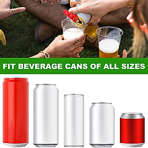 Plastic Can Covers 3 Pieces Leakproof Soda Can Lids Soda Can Cover Pop Can Covers Lid Can Caps, 12 Pieces Easy Manual Can Opener Tab Opener Can Saver Can Protector for Pop Beer Soda Drink