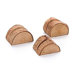 Darice David Tutera Rustic Wedding Wood Place Card Holders Brown: 24 pieces