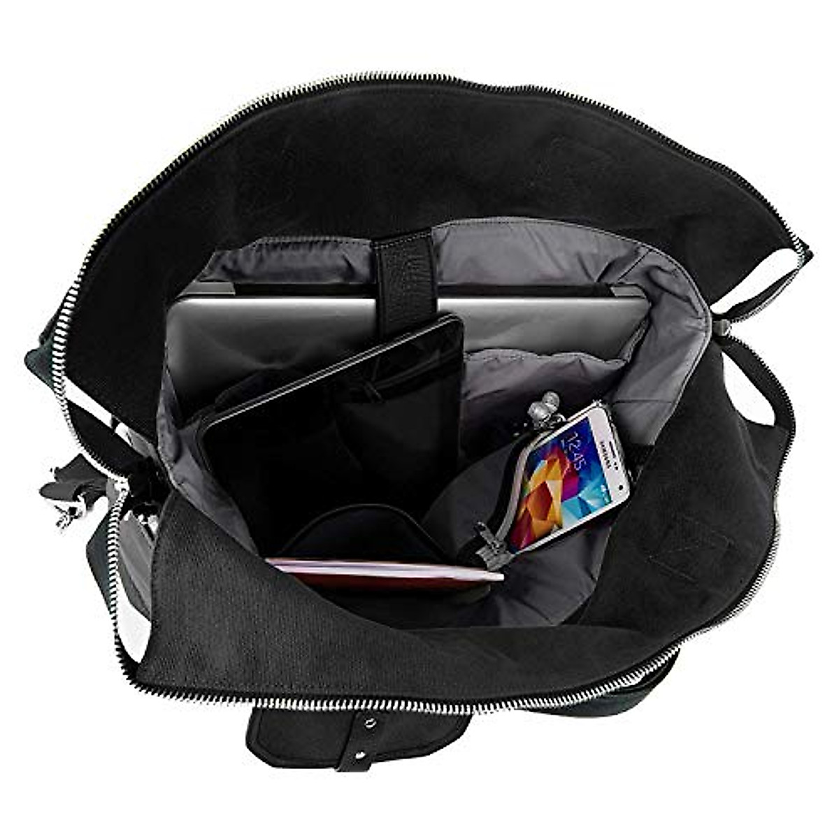 3 In 1 Travel Laptop Shoulder Bag Backpack for iPad Pro 12.9, Surface Pro X/9/8/7, Galaxy Tab S9 S8 S7 Plus