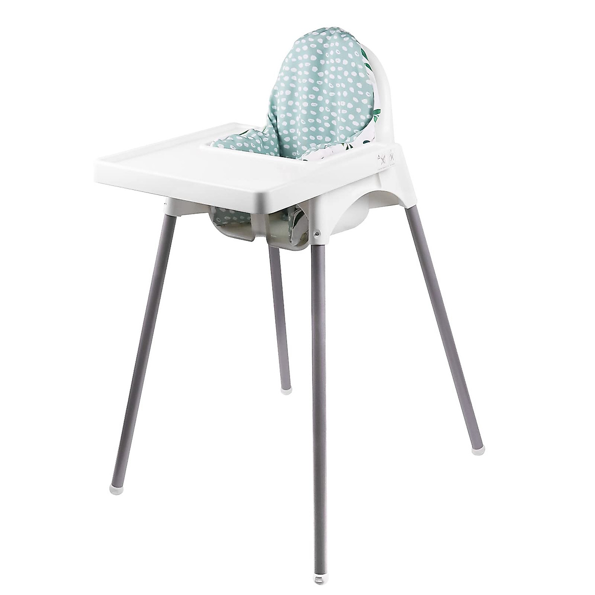 High Chair Cushion, for IKEA High Chair Cushion, Cushion High Chair, for IKEA Highchair Cushion for IKEA Antilop Highchair, Built-in Inflatable Cushion, Baby Sitting More Comfortable (Fresh Leaf)