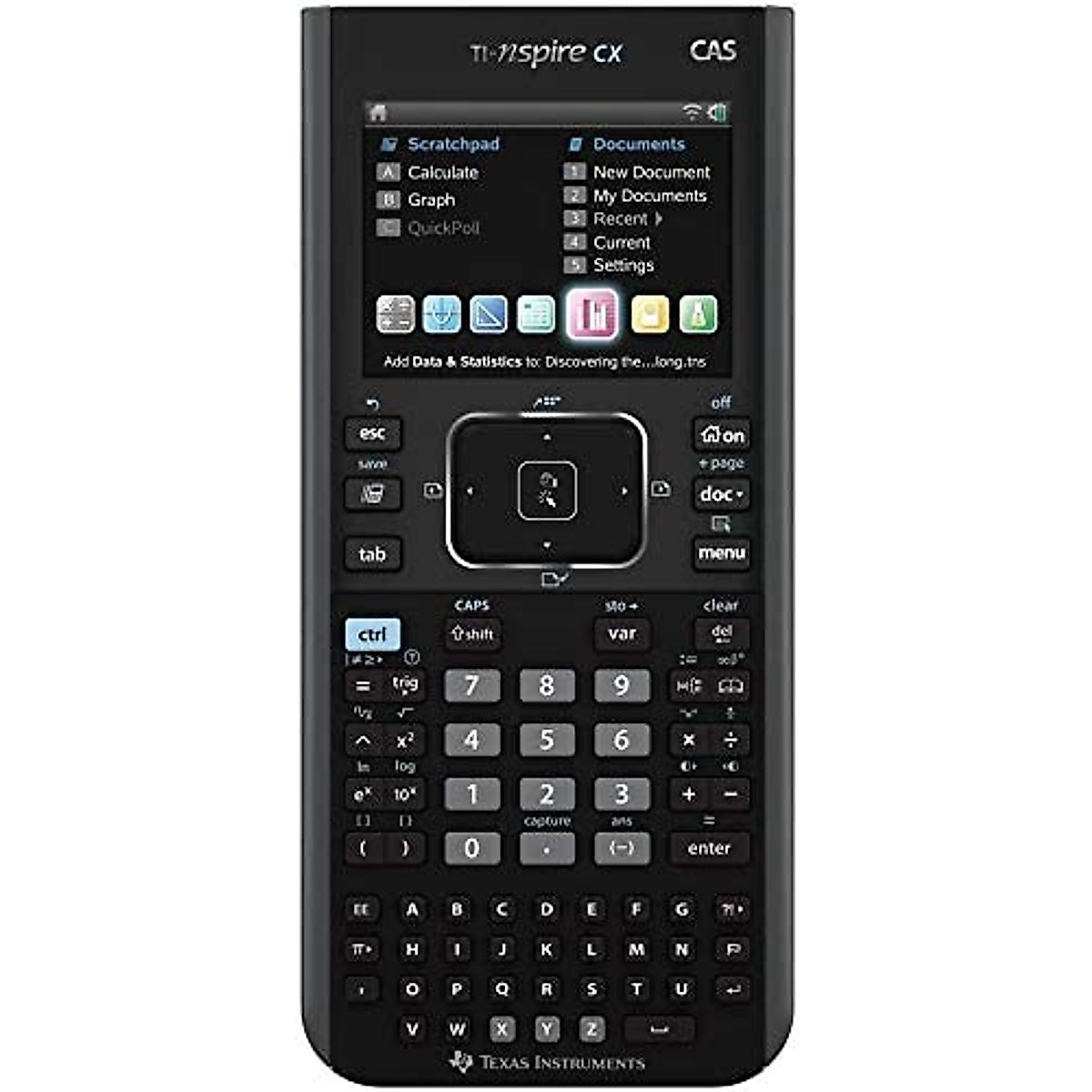 Texas Instruments TI Nspire CX CAS Graphing Calculator (Certified Renewed)