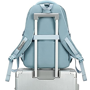 CAMTOP Laptop Backpack 15.6 Inch College Middle School BookBag Travel Backpacks Casual Daypacks (17 Inch, Blue)