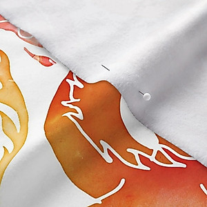 Spoonflower Fabric - Dragon Fire Rainbow Cute Fantasy Watercolor Fairy Tale Flying Printed on Polartec(R) Fleece Fabric Fat Quarter - Sewing Blankets Loungewear and No-Sew Projects