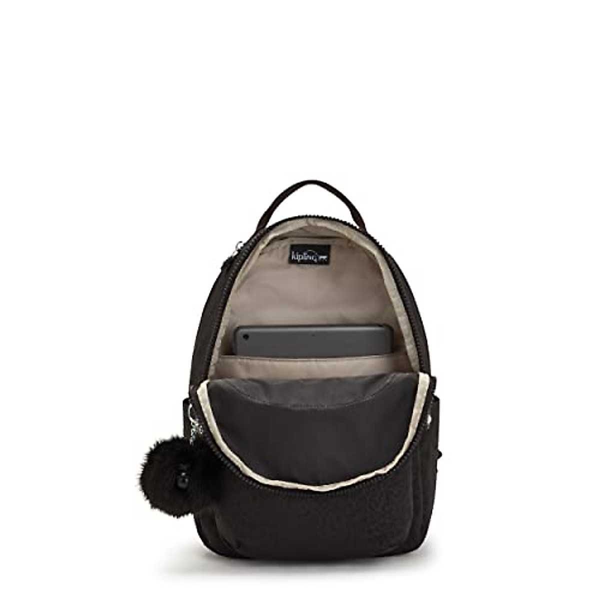 Kipling Women's Seoul Small Backpack, Durable, Padded Shoulder Straps with Tablet Sleeve, School Bag, Shimmerin Spot, 10'' L x 13.75'' H x 6.25'' D