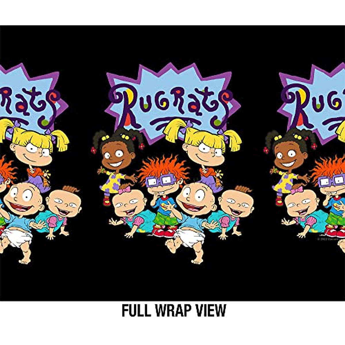 Rugrats OFFICIAL Rugrats Group 24 oz Insulated Canteen Water Bottle, Leak Resistant, Vacuum Insulated Stainless Steel with Loop Cap