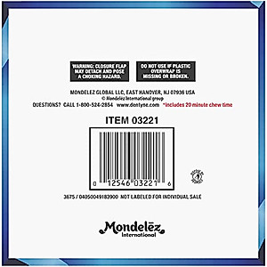 Dentyne Ice Peppermint Sugar Free Gum, 4 Bottles of 60 Pieces (240 Total Pieces)