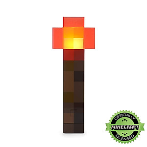 Minecraft Toys Redstone Torch 12.6 Inch LED Lamp | USB Rechargeable For Nightlight, Costume Cosplay, Roleplay