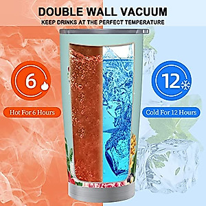 Waldeal Gifts for Nana, Grandma Tumbler From Grandchildren, 20 Oz Thermal Tumbler with Flip Lid, Mothers Day Birthday Christmas Gift for Gigi, Grandma Again, New Gigi