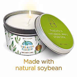 Magnificent 101 Long Lasting Sage Scented Collective Smudge Candle | 6 Oz - 35 Hour Burn | All Natural & Organic Candle for House Energy Cleansing & Manifestation | Sending & Getting Positive Energy