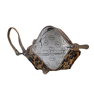 Myra Bag Western Hairon Crossbody Bag for Women - Leather Purse Shoulder Bag Retro Leopard