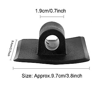 Inflatable Boat Motor Mount Kit,Motor Mount Clip 2 Pcs Black Plastic Engine Motor Clip Mount Motor Stand Holder Engine Motor Attach Bracket Accessories for Kayak Boat Fishing Canoe Inflatable Boat