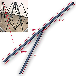 Quest Q100 Quick Lift 10' x 10' Straight Leg Canopy 2 Lower Peak Truss Bars Replacement Parts Repair