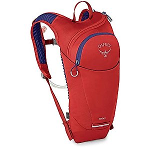 Osprey Moki 1.5L Kids' Biking Backpack with Hydraulics Reservoir, Ventana Red