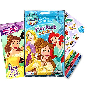 Disney Princess Coloring and Activity Book Bundle with Imagine Ink Coloring Book, Stickers and More