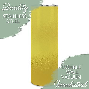 100 North Spiked with Felix Felicis Lucky Potion Wrap-Around Design 20 Ounce Stainless Steel On-The-Go Coffee Travel Insulated Skinny Tumbler Mug Cup with Slide Top Lid