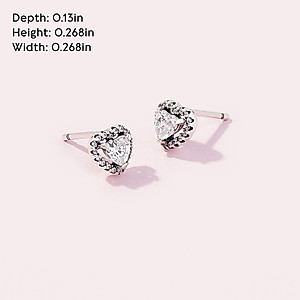 Pandora Elevated Heart, Clear CZ