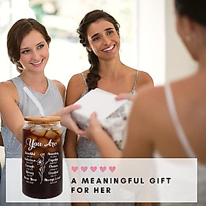 Christian Gifts for Women - Religious Gifts, Inspirational Gifts for Women - Birthday Gifts for Women - Gifts for Women, Mom, Sister, Friend, Coworker - Christmas Gifts for Women - 16 Oz Can Glass