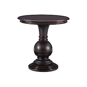 Powell 809-350 Espresso Round Accent Table 26"L x 26"W x 26"H