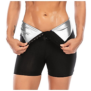 Bblulu Sauna Shaper Pants Shorts Legging for Women Weight Loss High Waist Sweat Pants Hot Slimming Workout Panst