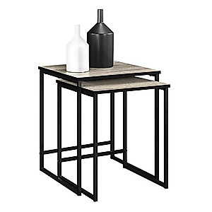 Ameriwood Home Stewart Nesting Tables, Weathered Oak