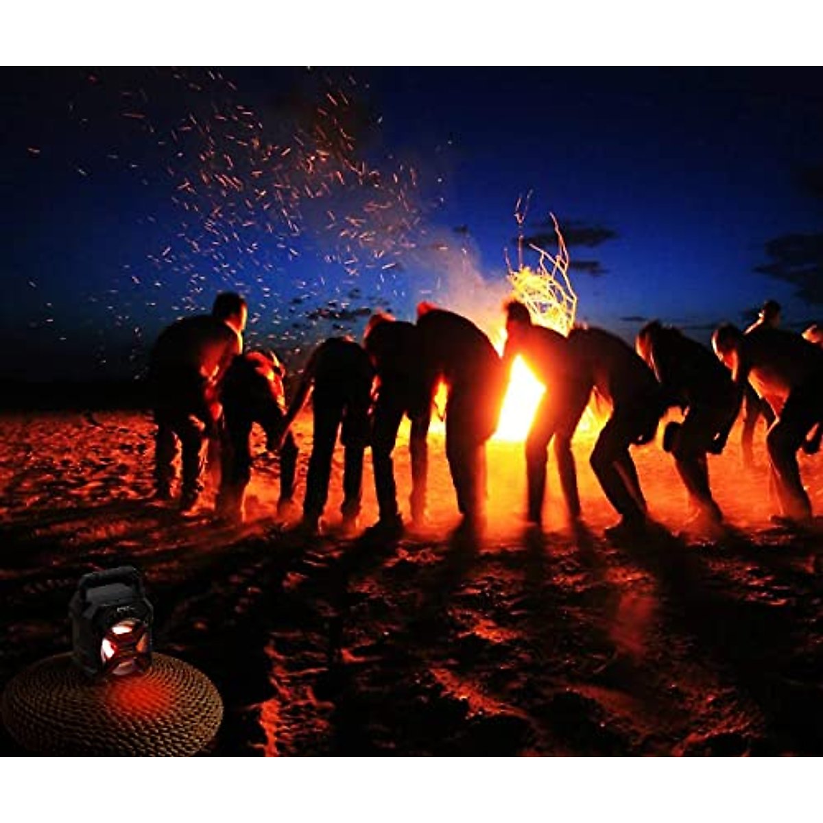 Portable Wireless Bluetooth Speaker for iPhone, Android, iPod and More - Rechargeable Bluetooth Speaker for Kids & Adults - Mini Speaker with Party Lights, for Hiking, Camping, Picnic and Boating.