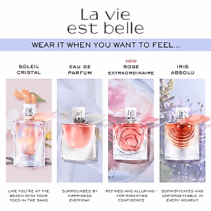 Lancôme La Vie Est Belle Eau de Parfum - Long Lasting Fragrance with Notes of Iris, Earthy Patchouli, Warm Vanilla & Spun Sugar - Floral & Sweet Women's Perfume, 1 Fl Oz