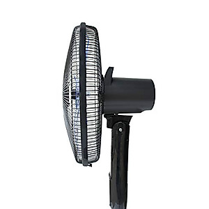 SPT SF-16D48BKA: 16″ DC-Motor Energy Saving Stand Fan with Remote and Timer – Piano Black,16"