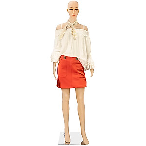 ZENY Female Mannequin Full Body, 68.9" Adjustable Mannequin Torso Dress Form with Metal Base, Realistic Clothing Model Stand, Woman