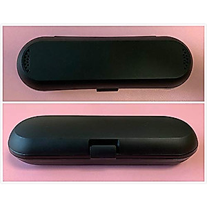 USUNQE Pack of 2 Electric Toothbrush Travel Case, Toothbrush Carrying Container Holder for Oral-B Pro and Other Electric Toothbrush(White & Black)