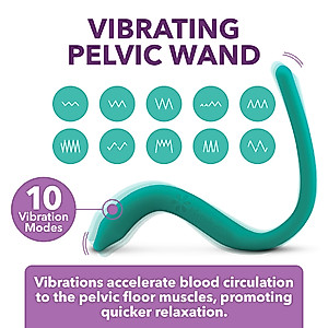 IntimateRose Pelvic Wand with Vibration for Pelvic Muscle Pain Relief - Pelvic Physical Therapy Use for Trigger Point & Tender Point Release for Men & Women