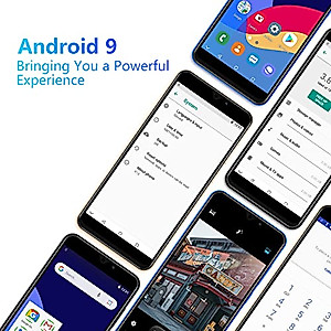 Xgody X13 Unlocked Smartphone, 6.1 Inch 2022 4G Dual SIM and Dual 5MP Camera Cheap Cell Phone, Android 9.0 OS Phones, 3000mAh Massive Battery, Face Recognition (Blue)