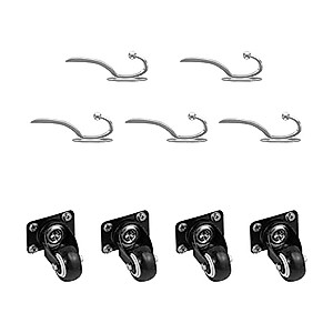 Happybuy 5-Section Classroom Coat Locker, 15mm Thickness Cubbies for Classrooms, Classroom Cubbies, Classroom Furniture with 4 casters for Home, School, Kindergarten