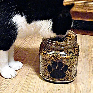 Cohas Chalkboard Labels in Small Paw Print Shape Includes Liquid Chalk Marker and 27 Labels, Fine Tip, White Marker