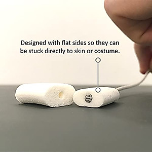 URSA Mini Foamies: Soft Mini Foam Mounts for Wireless Lav Mics. Can be Stuck Directly to The Skin or Costume. Fits SANKEN COS11, DPA 6060, Countryman B6, Sennheiser MKE1 (Pack of 12) (White)