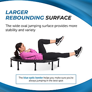 Stamina Fitness Trampoline - Exercise Trampoline with Smart Workout App - Indoor Trampoline Fitness Rebounder