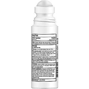 Myderm PRO Freeze Roll-On, 3 fl oz - Extra Strength 6% Menthol - ICY Roller for Elbows, Joints & Muscles - Hands-Free Topical Support - Made in The USA