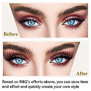 Lash Clusters B09 DIY Lash Extensions 72 Clusters Lashes D Curl Individual Lashes Wisps at Home (B09,D-14mm)