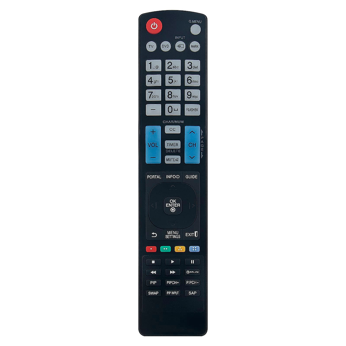 Replace Remote Control AKB73755450 Fit for LG LED Smart TV 49UT570H0UA 43LX570H 55LX570H 32LX570H 65UT570H0UB 43UT670H0UA 55UT670H0UA 50UT570H0UA 55UT570H0UA 65LX570H 49LX570H