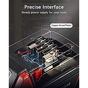 COOMYXIN 4Pack 6000mAh Replacement for Milwaukee M-18 Battery with 6 Protection Function,Compatible with Milwaukee M-18 Battery Charger and Tools