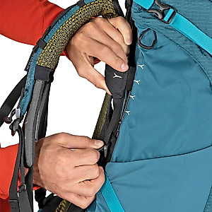 Osprey Atmos AG 50L Men's Backpacking Backpack, Mythical Green, S/M